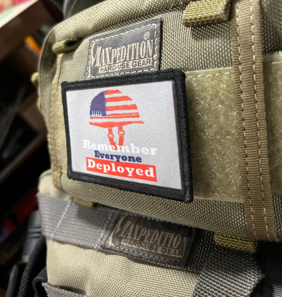 Remember Everyone Deployed Morale Patch | Custom Velcro Morale Patches