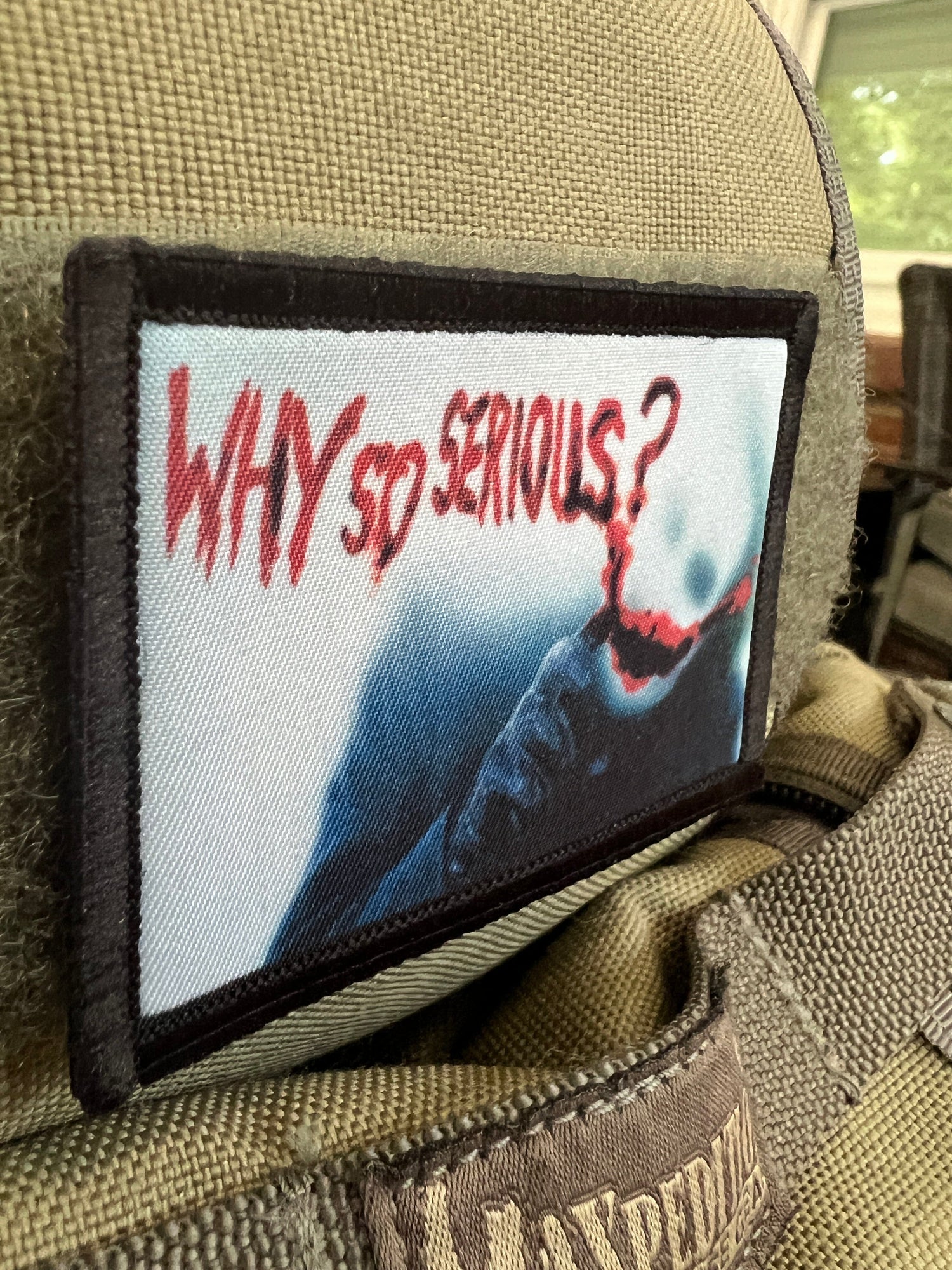 Lighten up with the Joker Why So Serious Morale Patch – Redheaded Productions