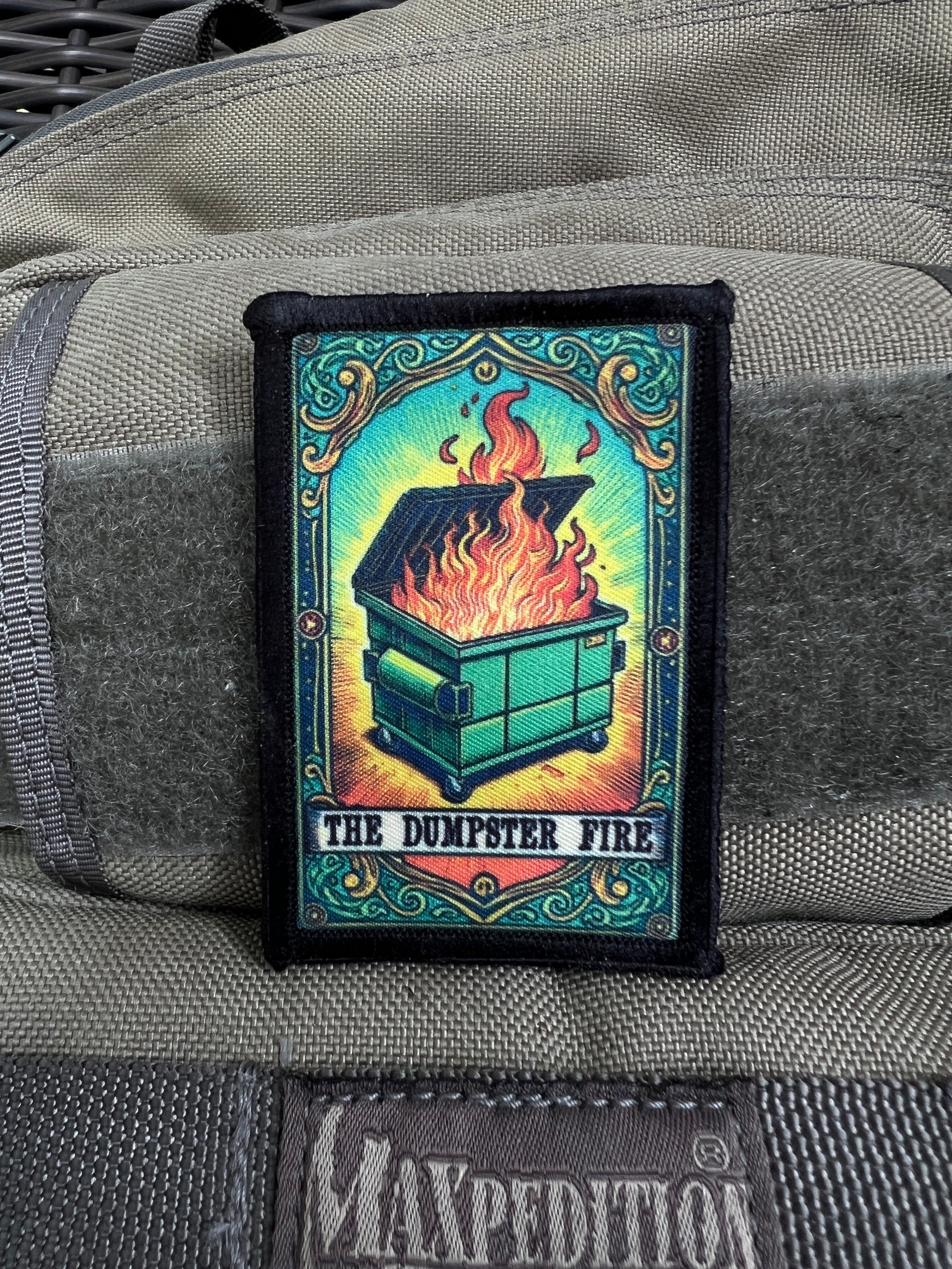 Reveal the Inner Chaos with "The Dumpster Fire" Morale Patch by Redhea ...