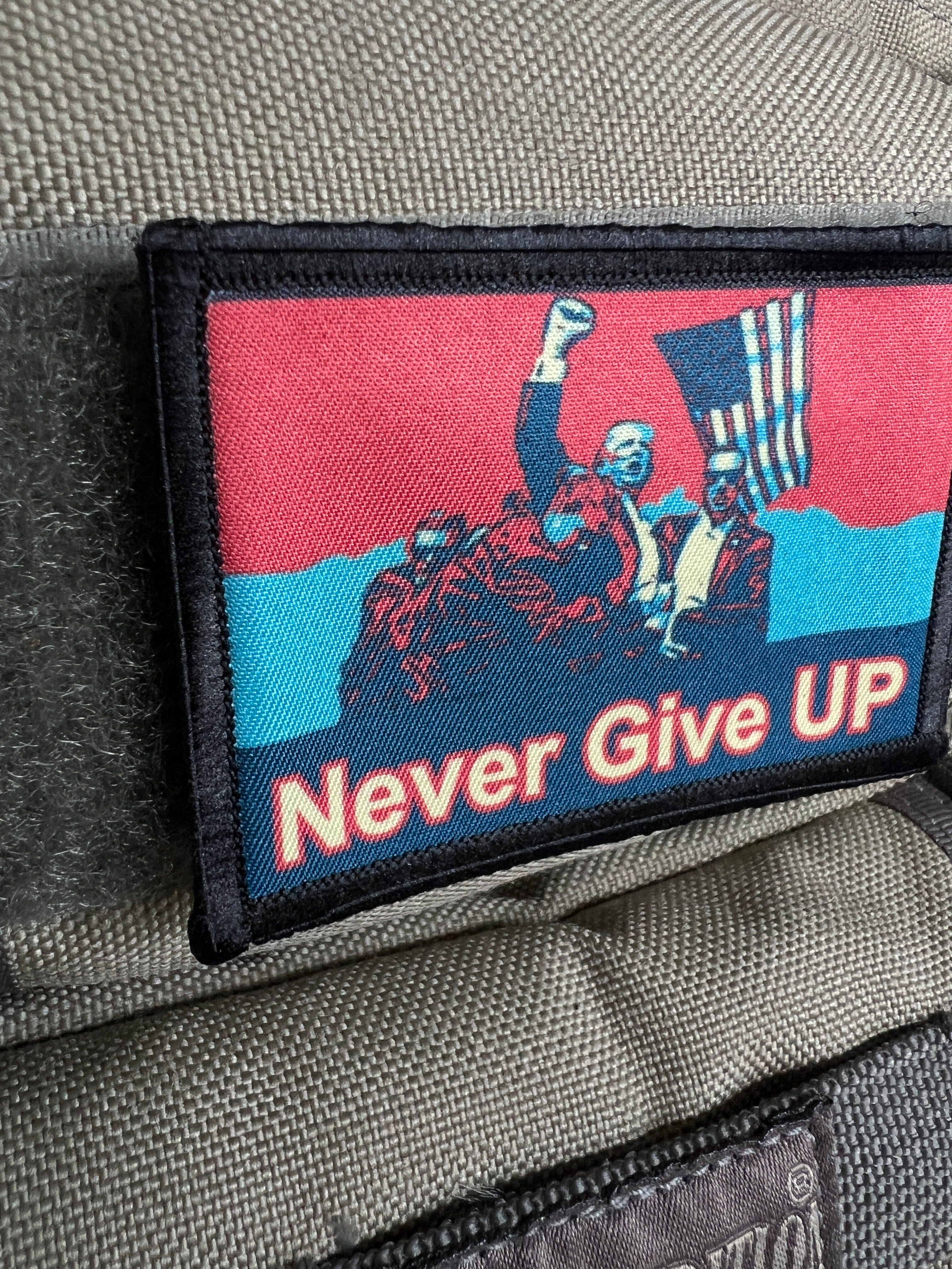 Show your Resilience with the "Never Give Up" President Trump Morale P ...