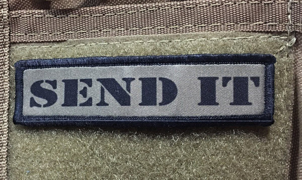 1x4 'Send It' Sniper Morale Patch | Custom Hook and Loop Fastener ...