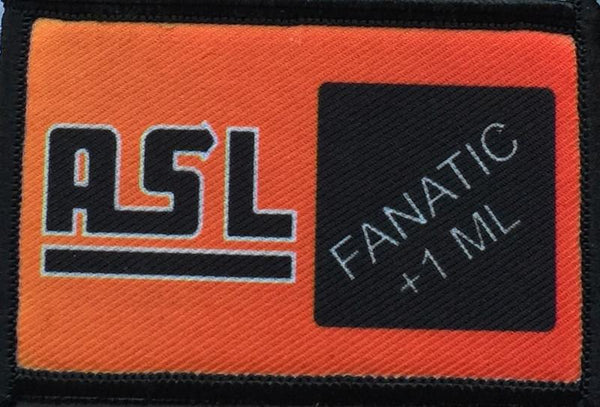 ASL Fanatic Counter Morale Patch | Custom Velcro Morale Patches
