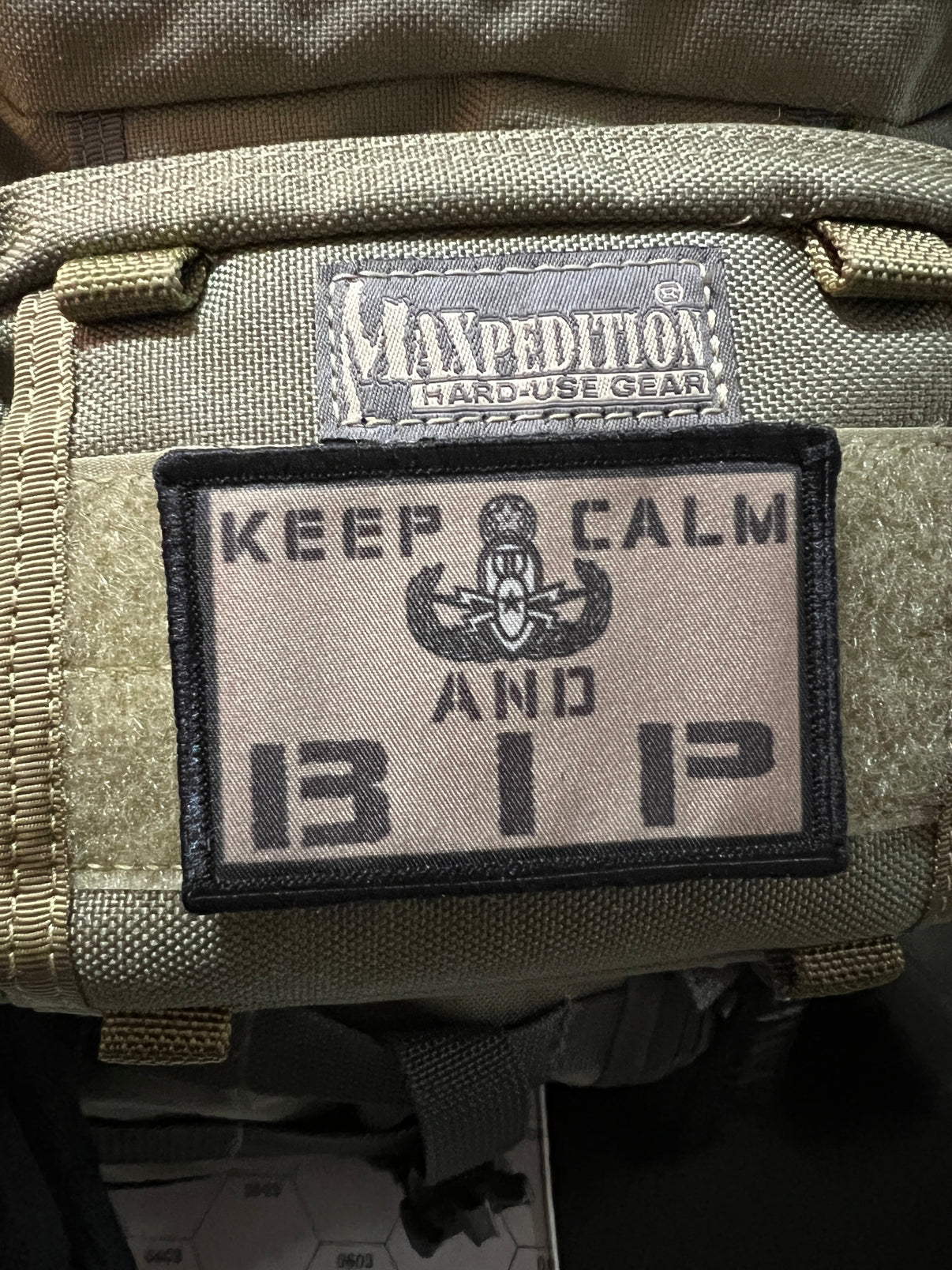 Keep Calm and BIP (Blow in Place) EOD Morale Patch – Redheaded Productions