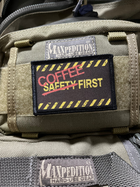 Coffee First Morale Patch | Custom Velcro Morale Patches