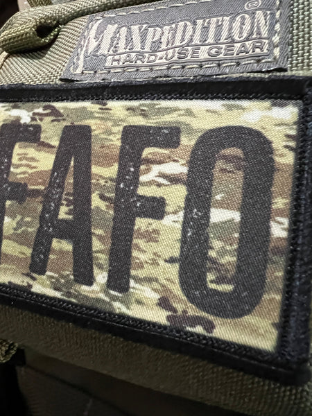 FAFO Multicam Subdued Morale Patch | Custom Velcro Morale Patches