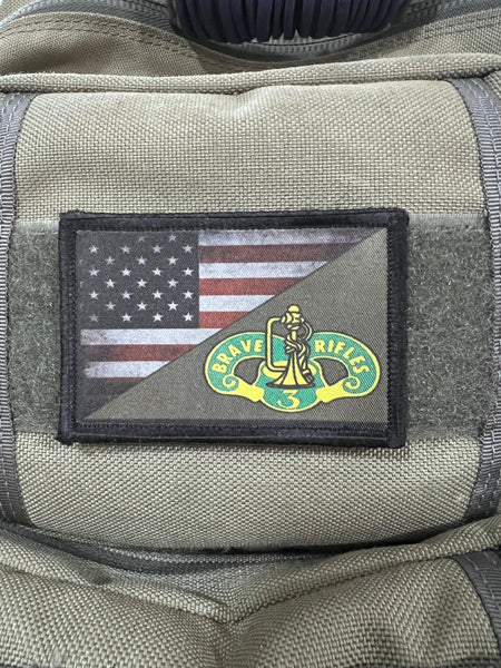 Full Color 3rd Cavalry Brave Rifles Division Morale Patch | Custom ...