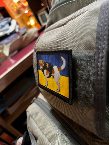 Patron Ukraine Bomb Sniffing Dog Morale Patch | Custom Velcro Morale ...