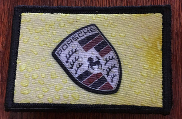 Porsche Logo Morale Patch | Custom Velcro Morale Patches