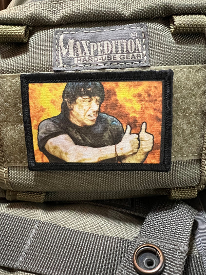 Rambo Thumbs Up Morale Patch | Custom Velcro Morale Patches