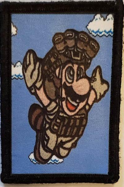 Tactical Mario Bros Morale Patch | Custom Hook and Loop Fastener Morale ...