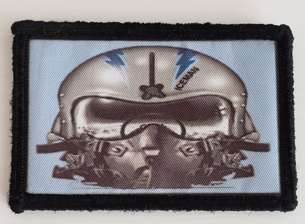 Top Gun Iceman Helmet Morale Patch | Custom Velcro Morale Patches