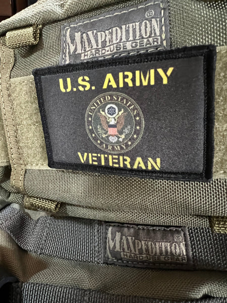 US ARMY Veteran Morale Patch | Custom Velcro Morale Patches